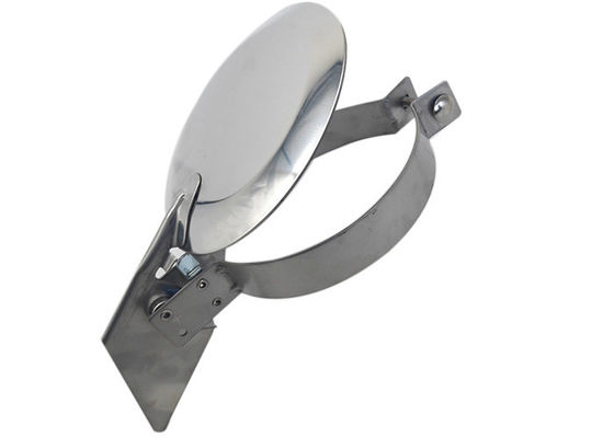 SS304 2-1/2" Chrome Rain Cap For Miter Top Stacks