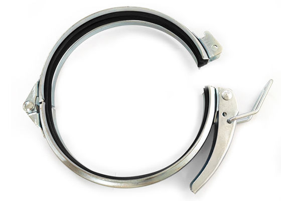 Adjustable Ducting Galvanized Steel Clamps For Dust Collection Pipe