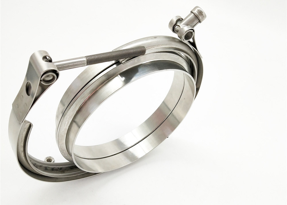 4" Inch 102mm Stainless 304 V-band Clamp Exhaust Downpipe Female Male ...