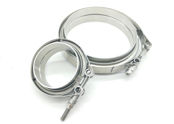 3" 2.2mm Exhaust V Band Clamp Interlocking Flange Set