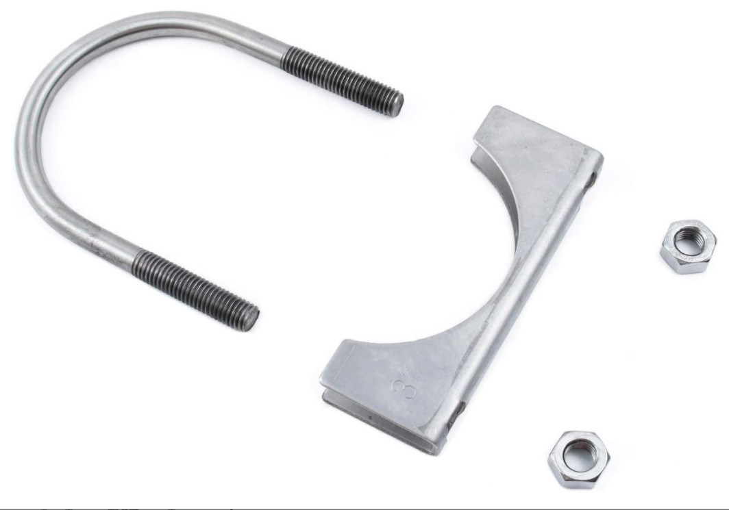 Stainless Steel Muffler / Exhaust 3 Inch U Bolt Clamp