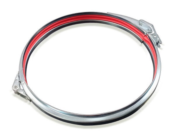 Round Duct Quick Lock Galvanized Steel Clamps Ring Circular Quick Fit ...