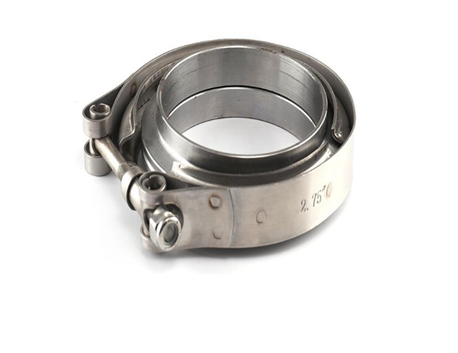 Exhaust Stack Pipe Muffler Clamps , Stainless Steel Exhaust Band Clamp