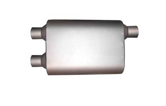 Dual Transverse Flow 5" X 11" 3 Inch Stainless Steel Exhaust Muffler