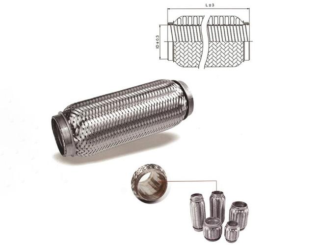 3" 76.2mm Exhaust Flex Coupling Joint Bellow With Interlock Liner
