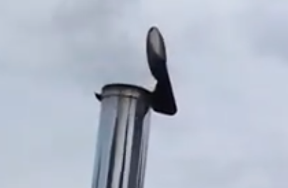 5.0" Aluminum Exhaust Rain Cap Flapper For Vertical Stack Pipe