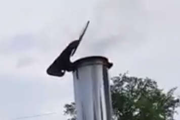 5.0" Aluminum Exhaust Rain Cap Flapper For Vertical Stack Pipe