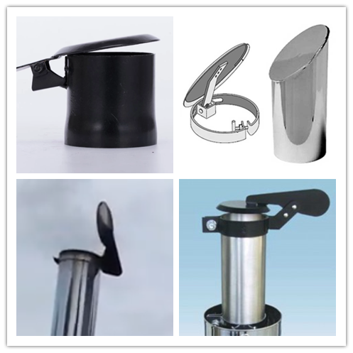 Bulldozer Pump Muffler Exhaust Stack Flapper Bucket Dia 88mm Galvanized ...