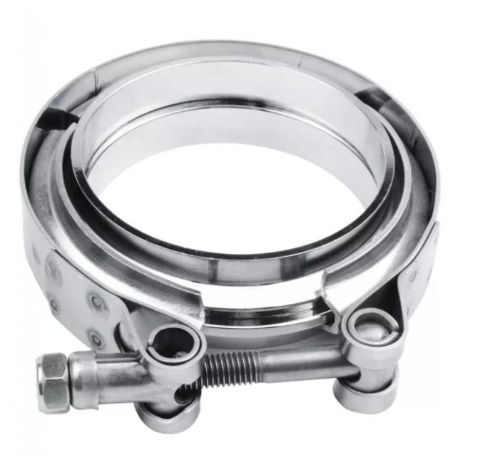 3.0 Inch 76mm V Band Clamp Mild Steel Interlocking Flanges With Quick Lock