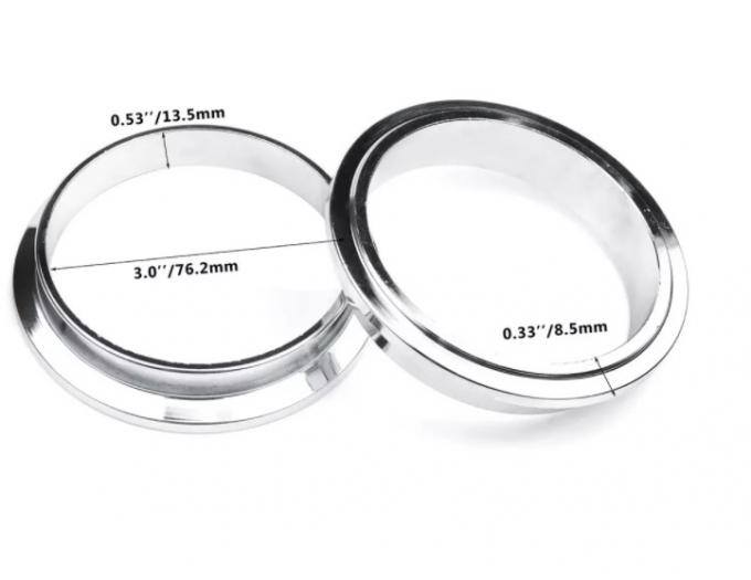 3.0 Inch 76mm V Band Clamp Mild Steel Interlocking Flanges With Quick Lock