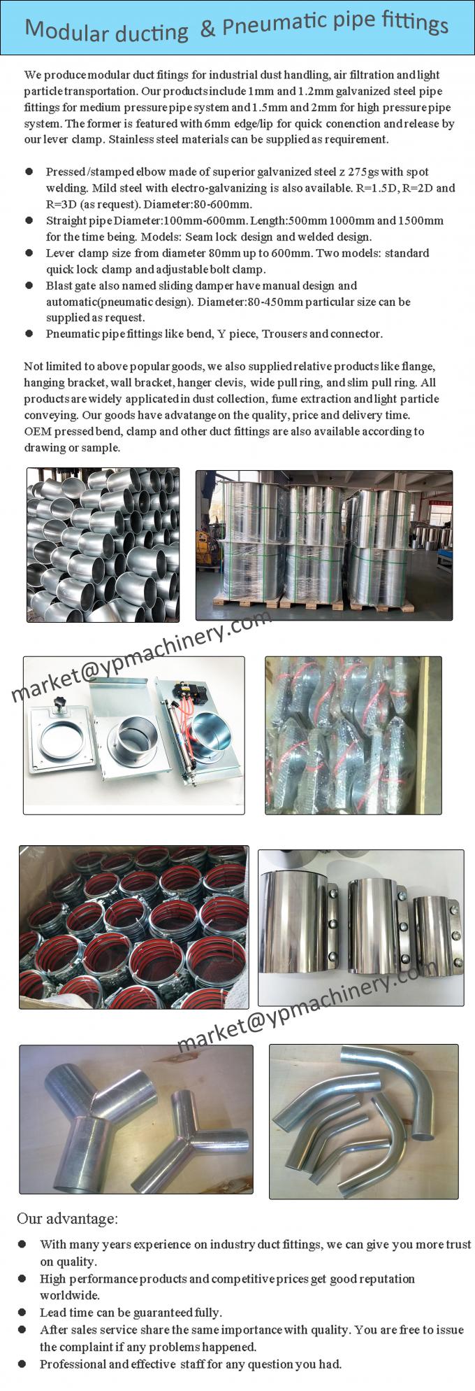 Dust Collection System 150mm Pipe Quick Release Clamp