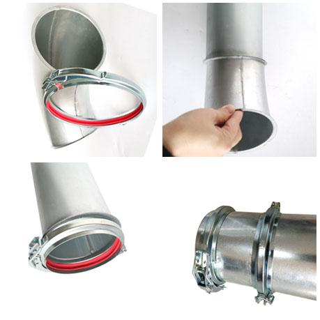 Dust Collection Pipe 160mm Quick Release V Band Clamp Standard Duty