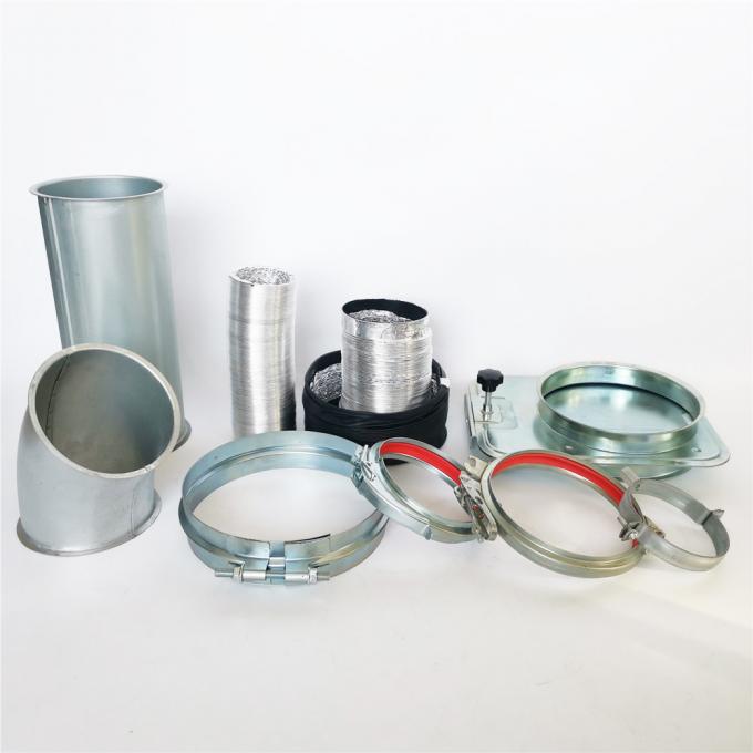 Circular 150mm Air Duct Clamp Galvanized Quick Release Lever For Dust ...