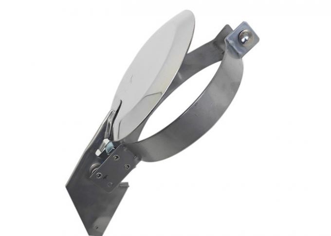 Black Powder Coated 1-3/4" OD Motorcycle Exhaust Rain Cap Flapper